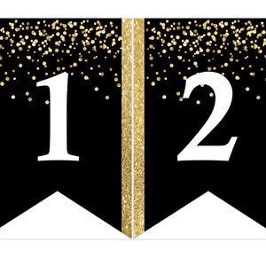 Instant Download Printable Digital Party Bunting Banner, White Letters ...