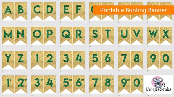 Printable Letters For Bunting