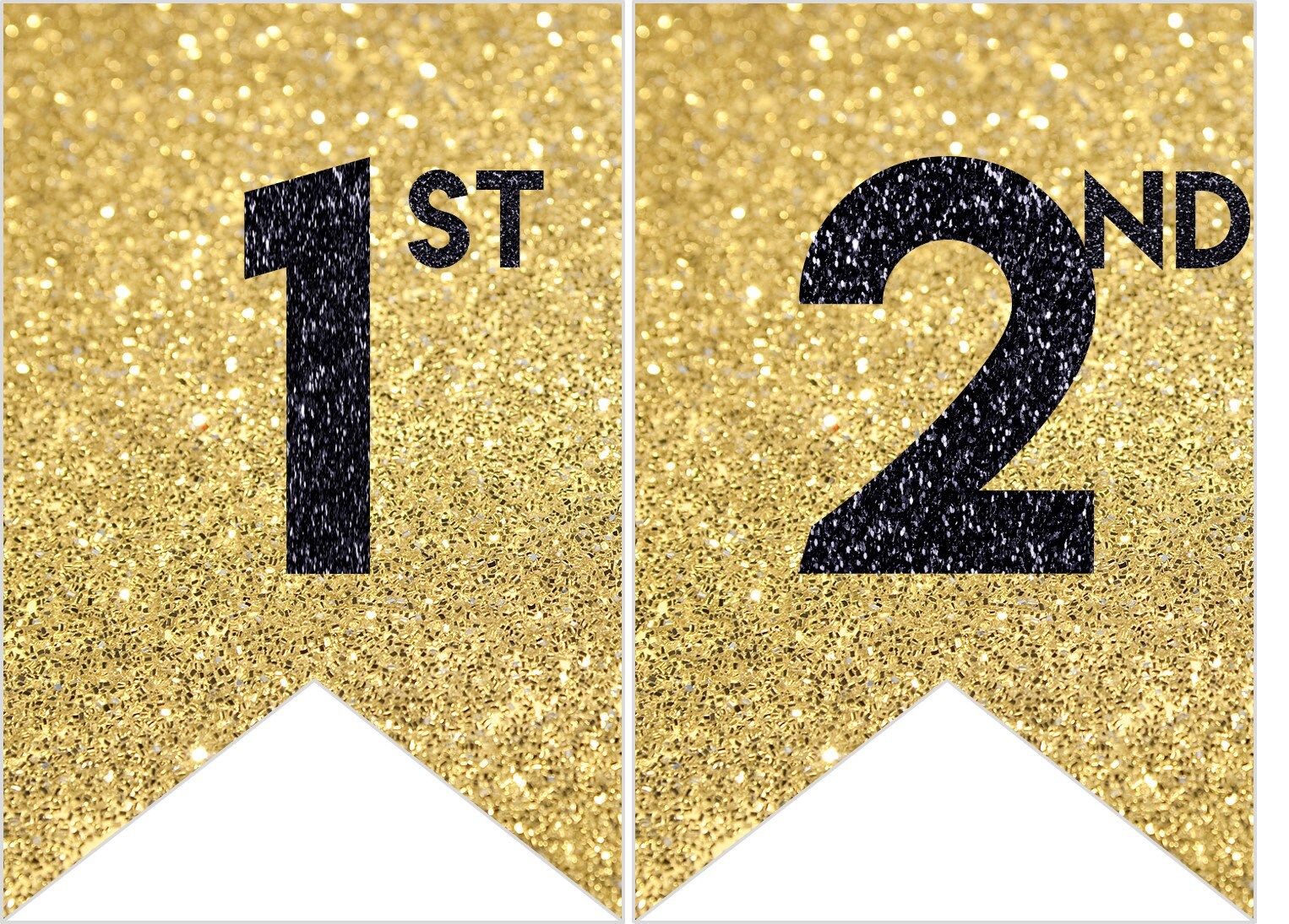 Instant Download Printable Digital Party Bunting Banner, Black Letters ...