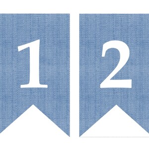 Instant Download Printable Digital Party Bunting Banner, White Letters ...