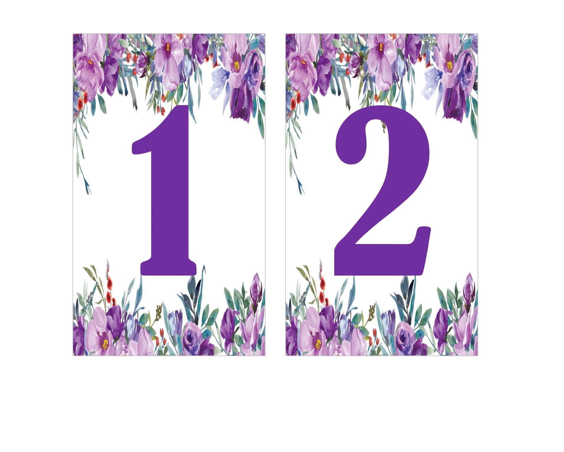 Instant Download Printable Digital Party Bunting Banner, Purple Letters ...