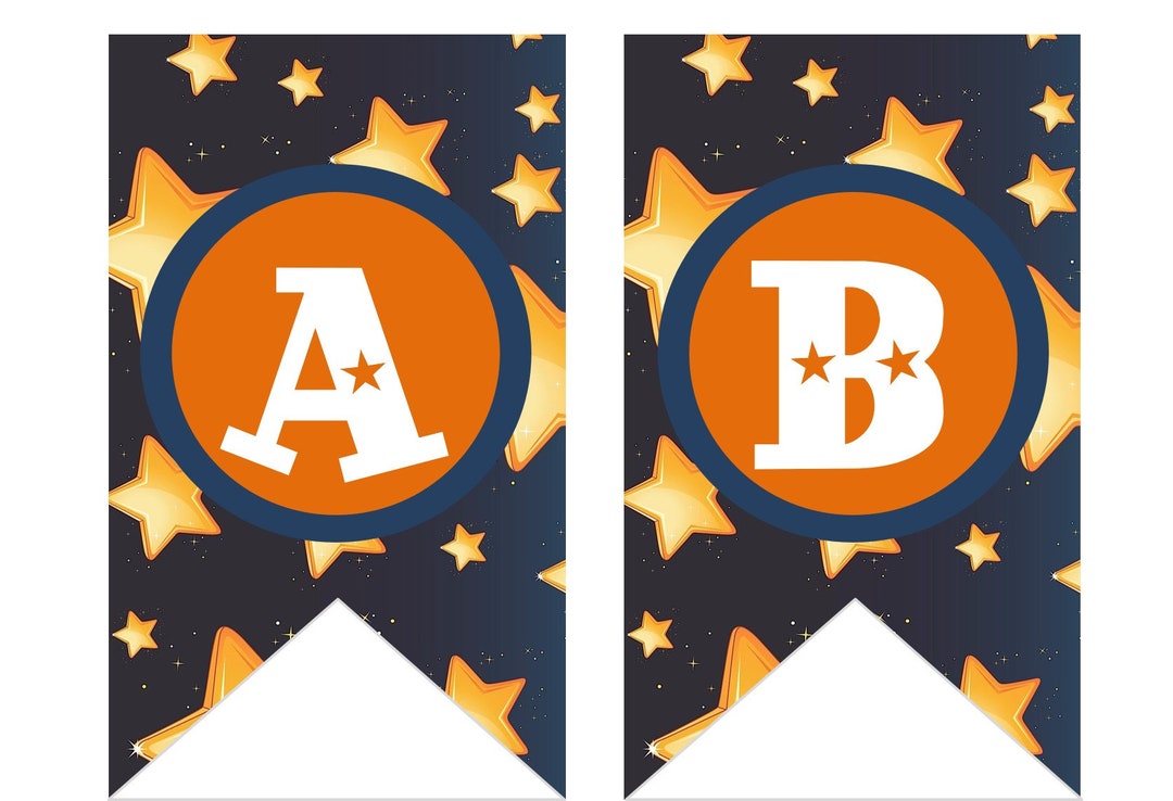 Instant Download Printable Digital Party Bunting Banner, White Letters ...