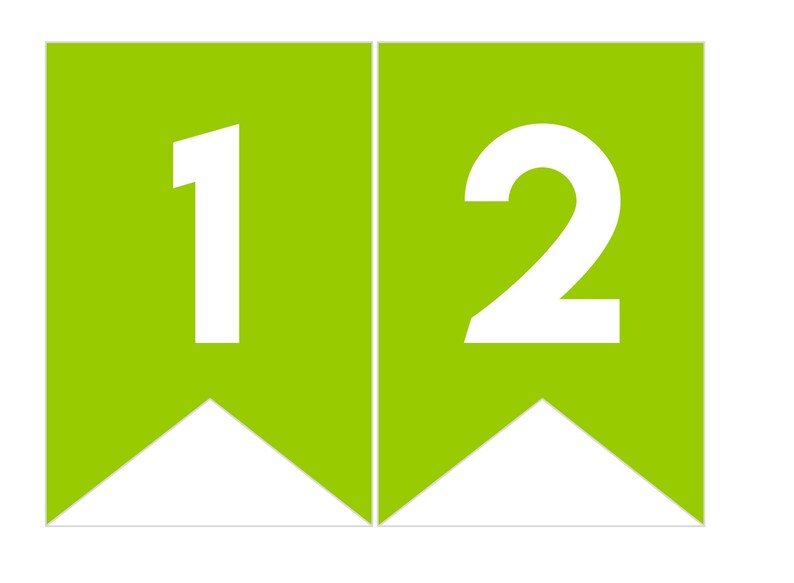 Instant Download Printable Digital Party Bunting Banner, White Letters ...