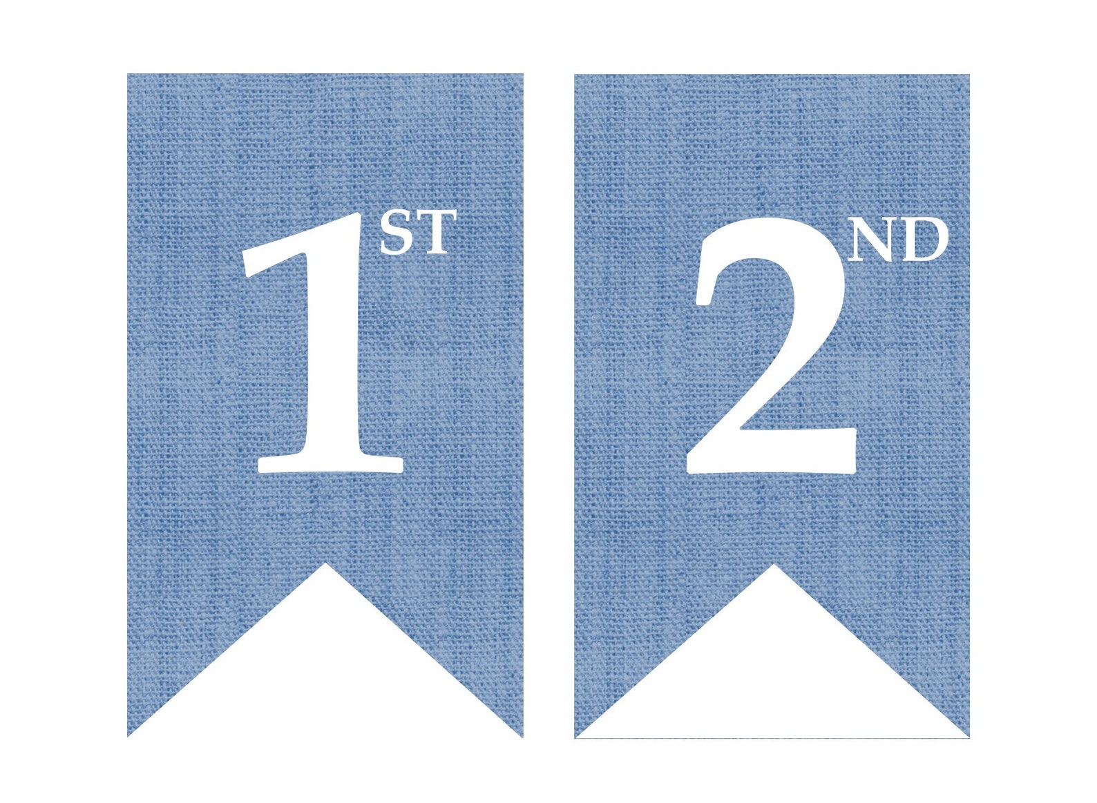 Instant Download Printable Digital Party Bunting Banner, White Letters ...