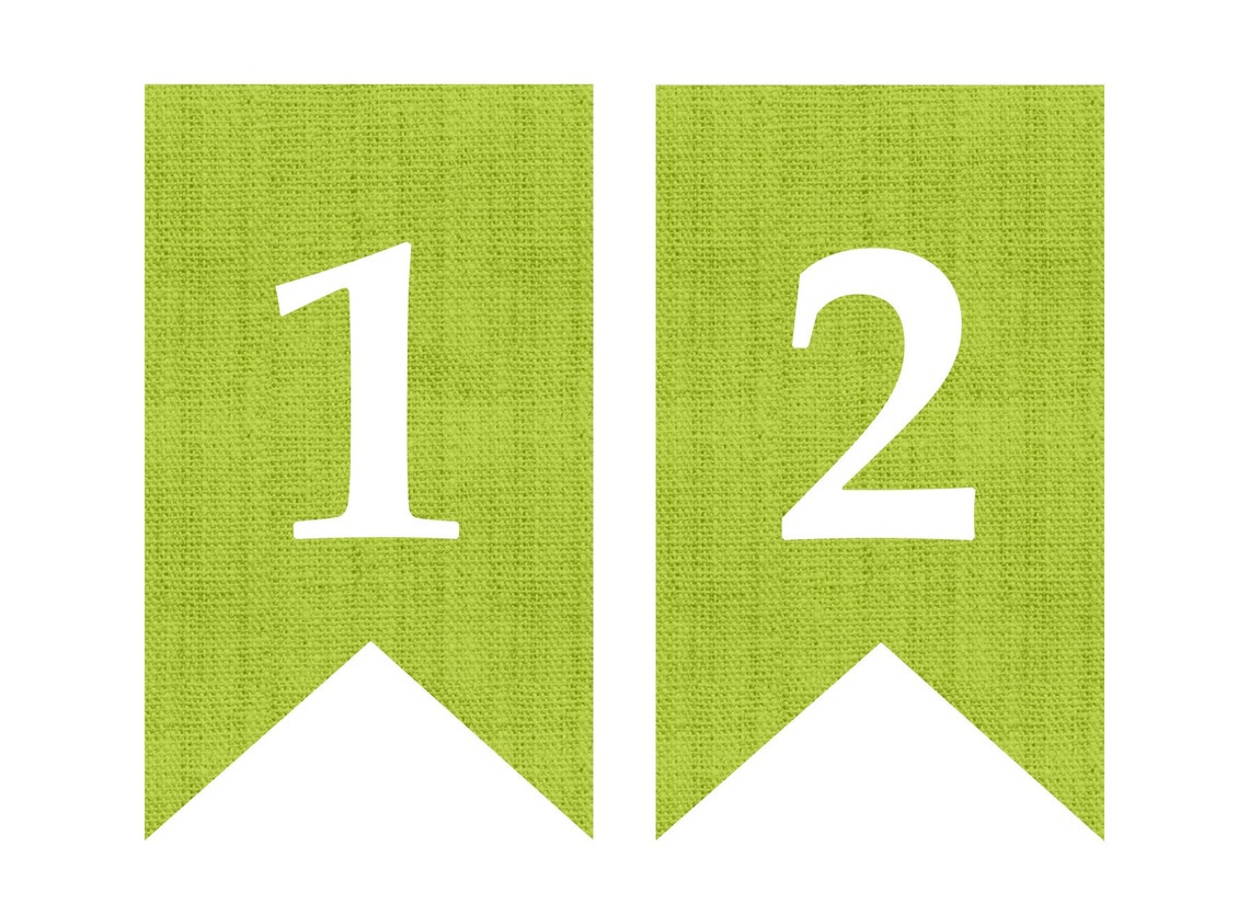 Instant Download Printable Digital Party Bunting Banner, White Letters ...