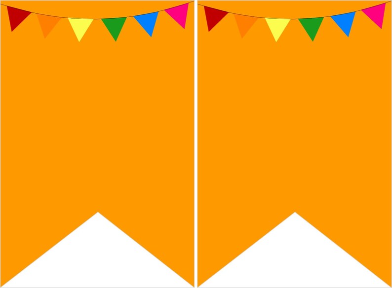 Instant Download Printable Digital Party Bunting Banner, Blue Letters ...