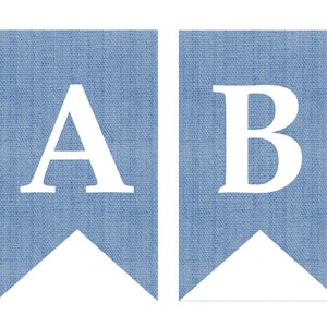 Instant Download Printable Digital Party Bunting Banner, White Letters ...