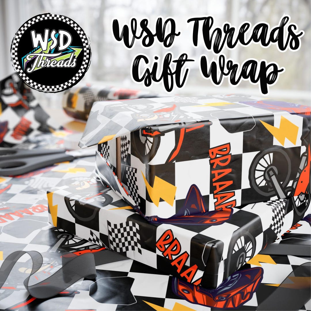Motocross Wrapping Paper, KTM, Christmas Gift Wrap, Santa, Christmas ...