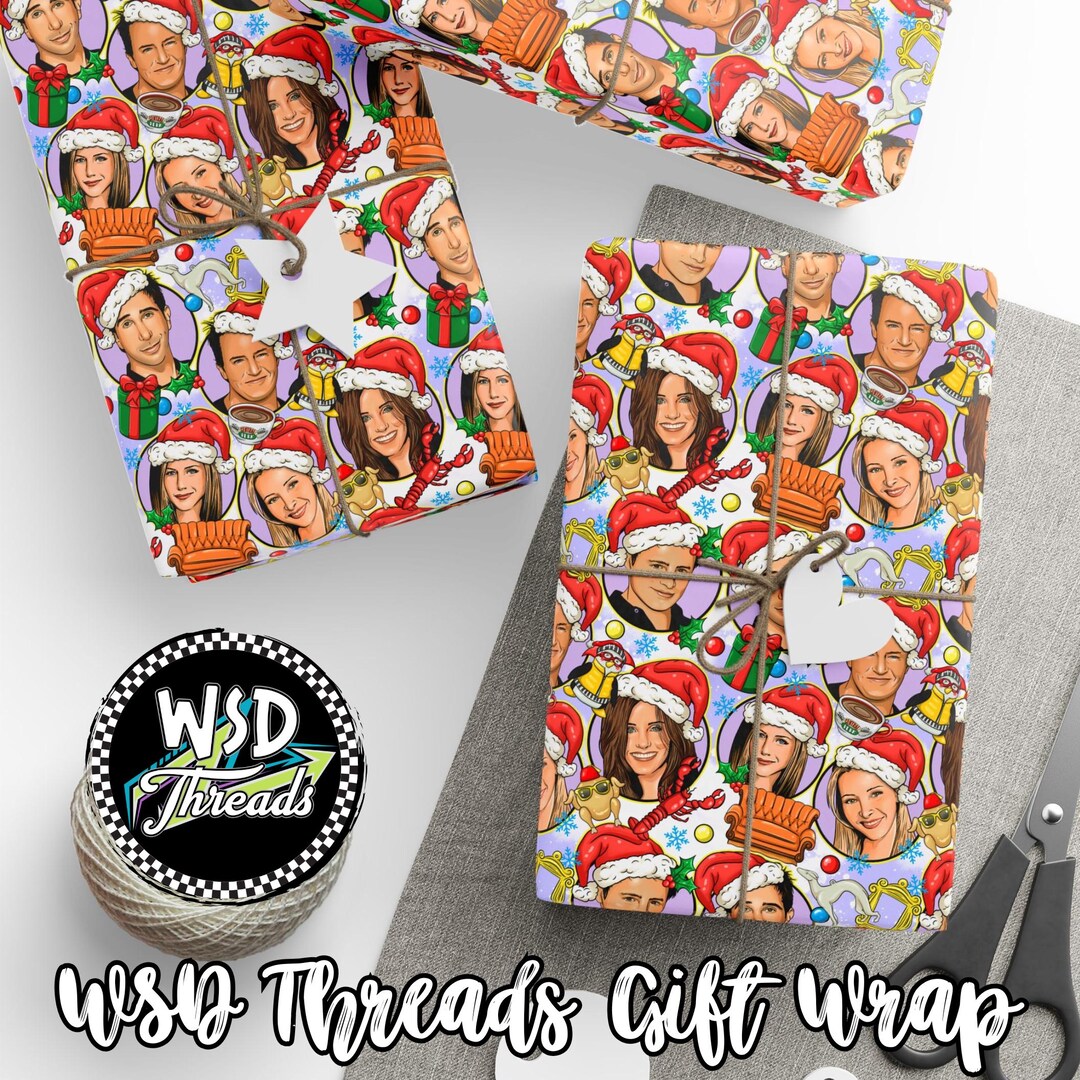 Central Perk Christmas Wrapping Paper, Friends Gift, White Elephant ...