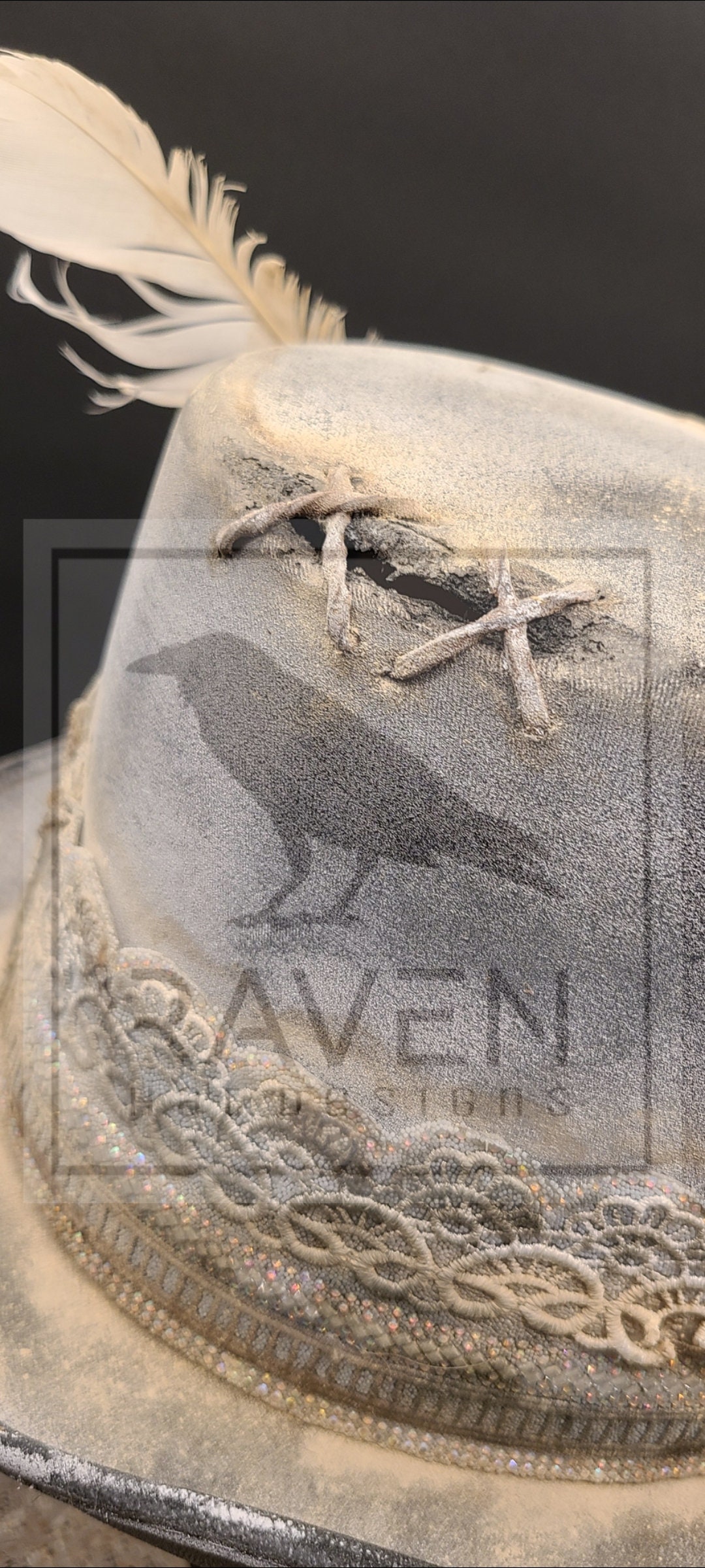 Custom One-of-one Top Hat Bride Wedding Disney Haunted Mansion men ...