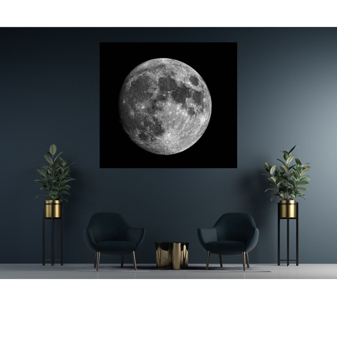 Lunar Majesty A Detailed Portrait of the Full Moon Fine Art Astronomy ...