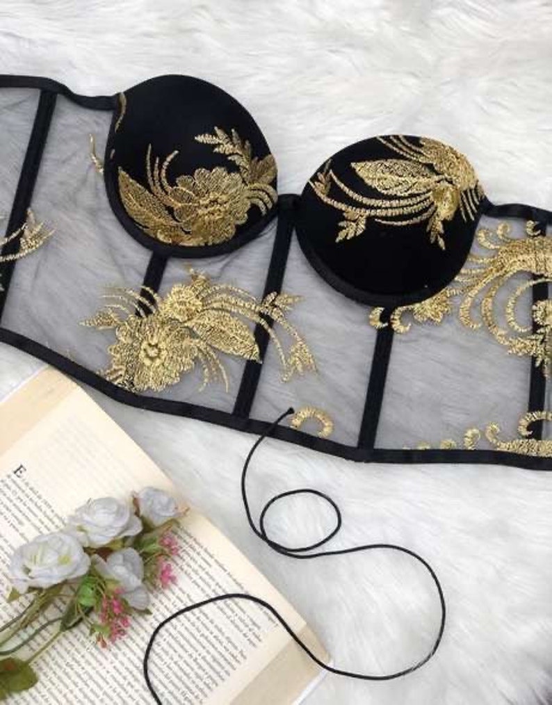 Bustier Corset Corset Top Ribbed Corset Bustier Stainless Steel Corset ...