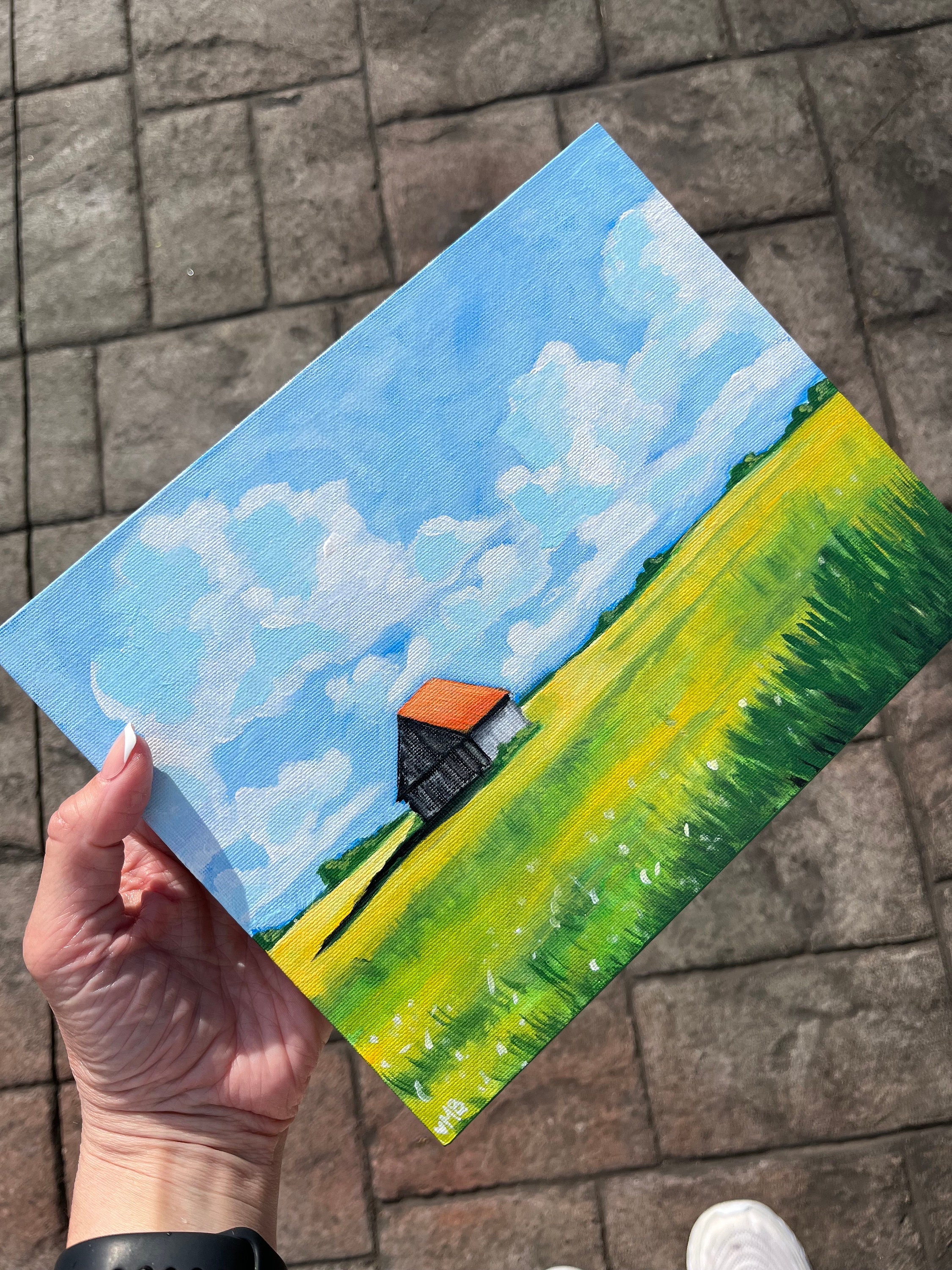 Midwest Meadows 8"x10" Original Contemporary Impressionism Landscape ...