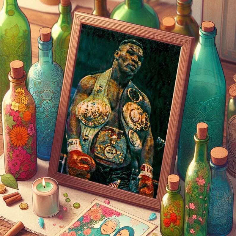 Iron Mike Tyson Poster Boxing Wall Art Undisputed Heavyweight Champ ...