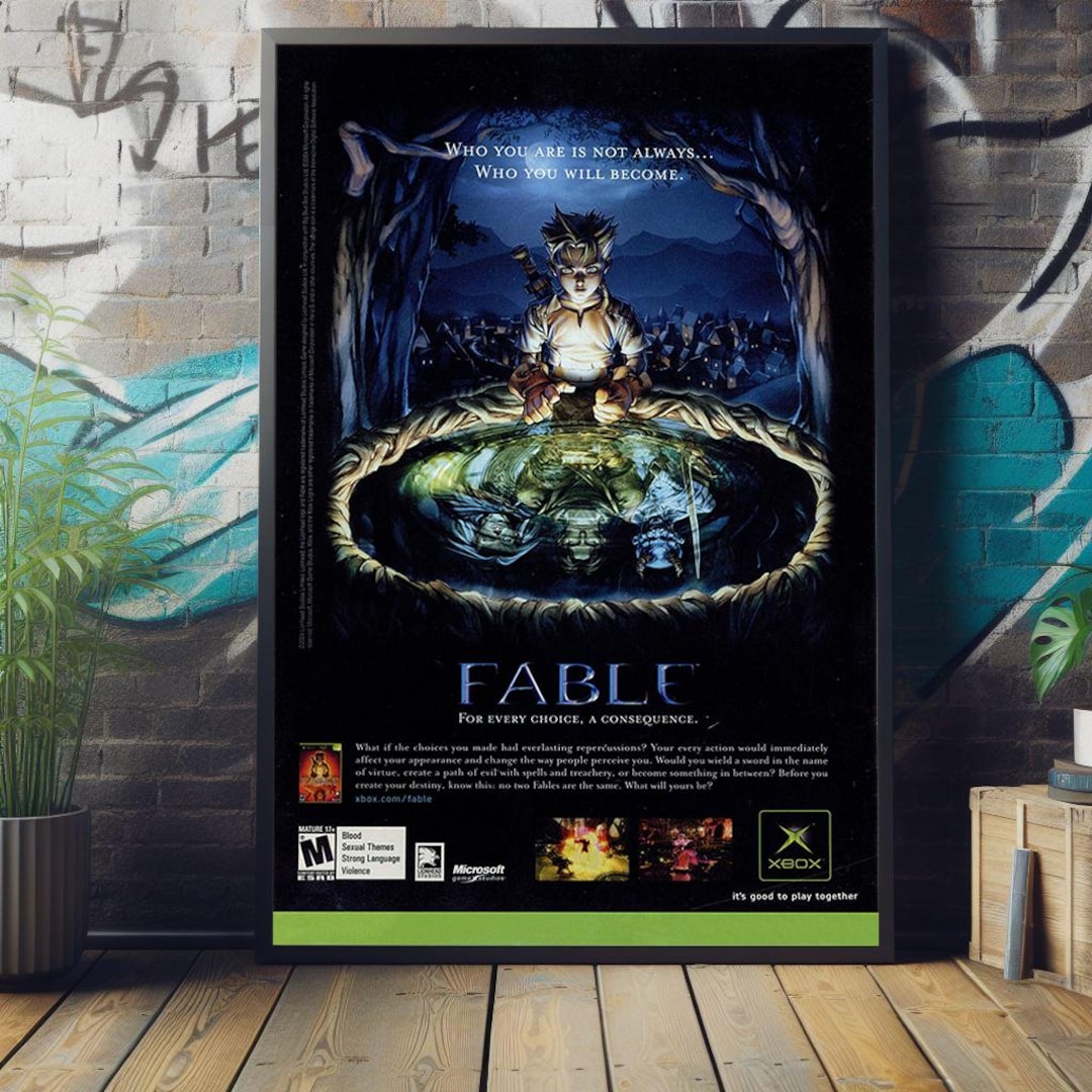 2004 Fable Original Xbox Print Ad Poster Classic Film Movie TV Poster ...