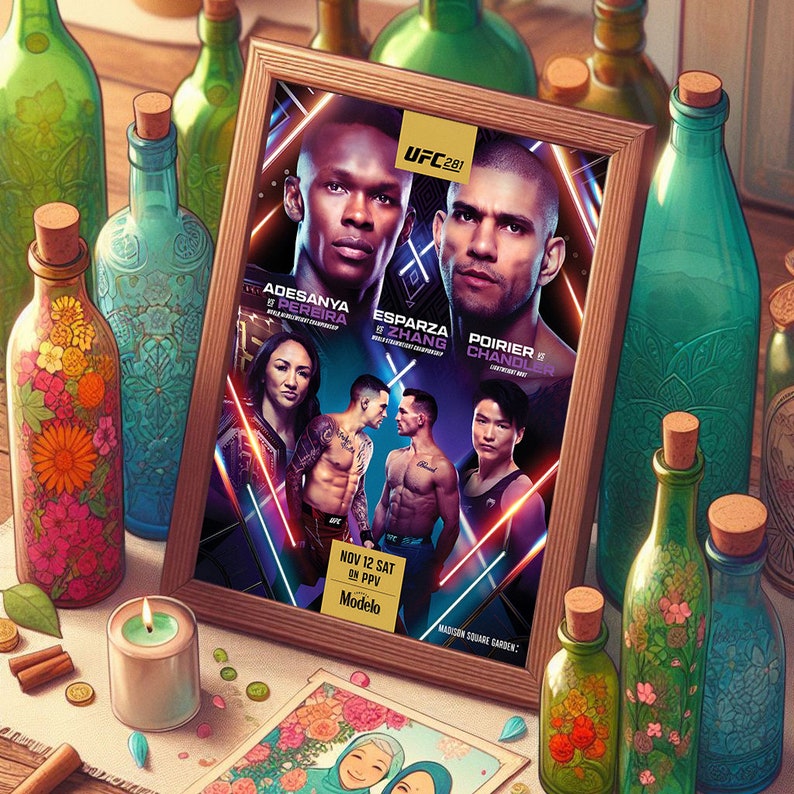 UFC 281 Poster Adesanya Vs Pereira Esparza Vs Zhang Poirier Chandler ...