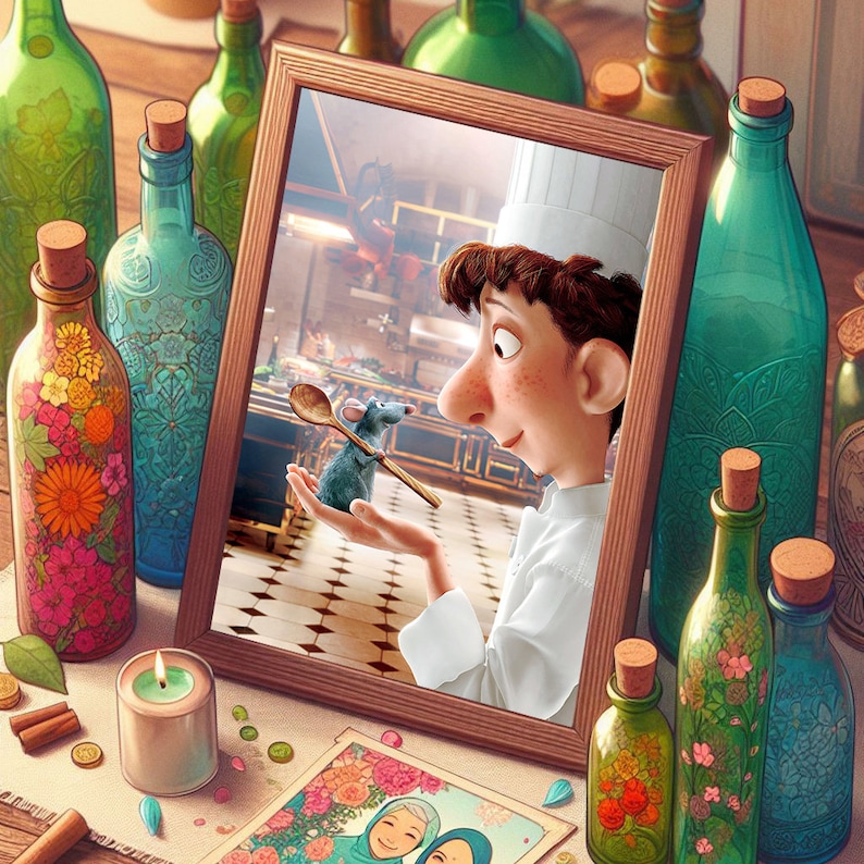 Ratatouille Mouse Cook Collectible Movie 2007 Poster High Quality ...