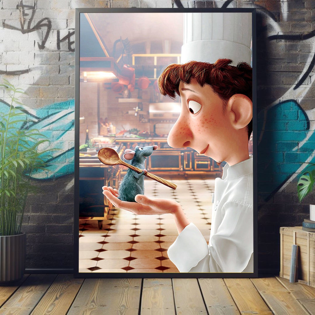 Ratatouille Mouse Cook Collectible Movie 2007 Poster High Quality ...