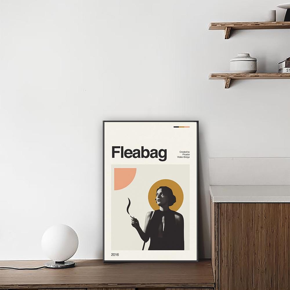 Fleabag Movie Poster Minimalist Poster Home Decor Wall Art Canvas ...