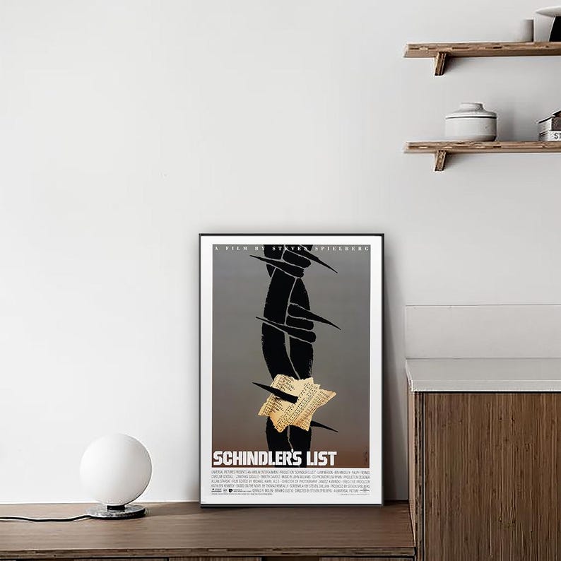 SCHINDLER'S LIST Movie Poster Minimalist Poster Home Decor Wall Art Canvas Poster - Etsy