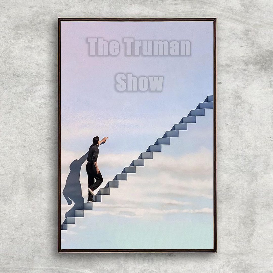 The Truman Show Movie Poster Minimalist Poster Home Decor Wall Art ...