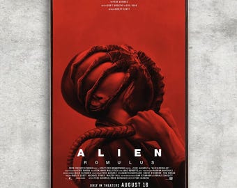Alien Romulus Movie Poster Minimalist Poster Home Decor Wall Art Canvas ...