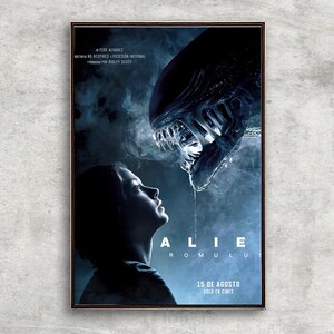 Alien Romulus Movie Poster Minimalist Poster Home Decor Wall Art Canvas ...