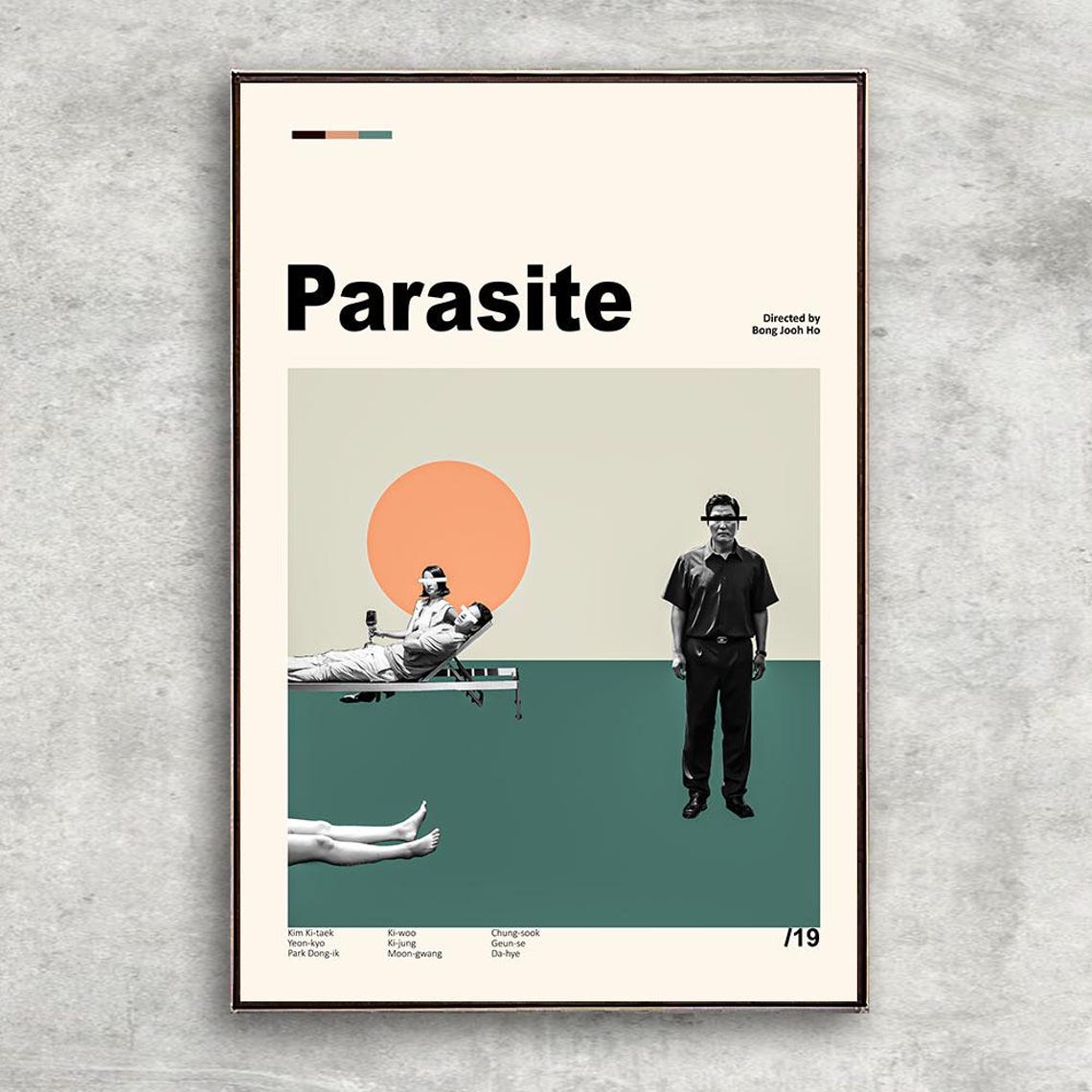 Parasite Movie Poster Minimalist Poster Home Decor Wall Art Canvas ...