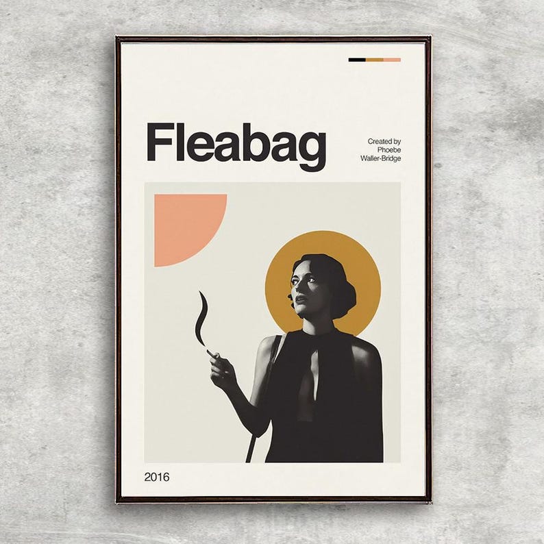 Fleabag Movie Poster Minimalist Poster Home Decor Wall Art Canvas ...