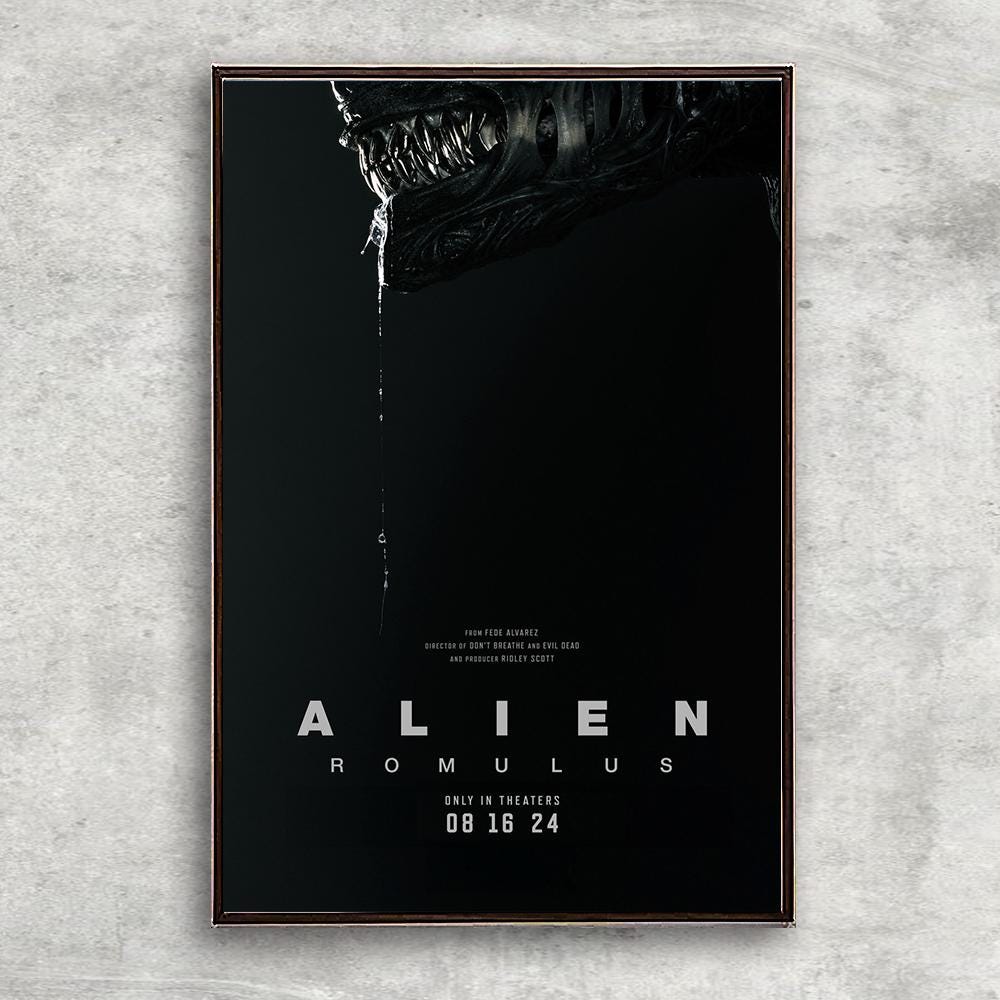 Alien Romulus Movie Poster Minimalist Poster Home Decor Wall Art Canvas ...