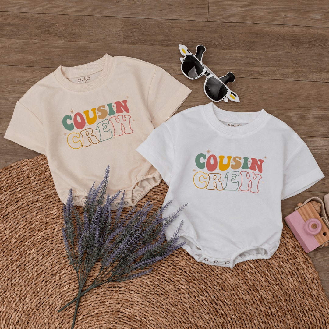 Cousin Crew Romper, Little Cousin Outfit, Boho Retro Bodysuit, Cute ...