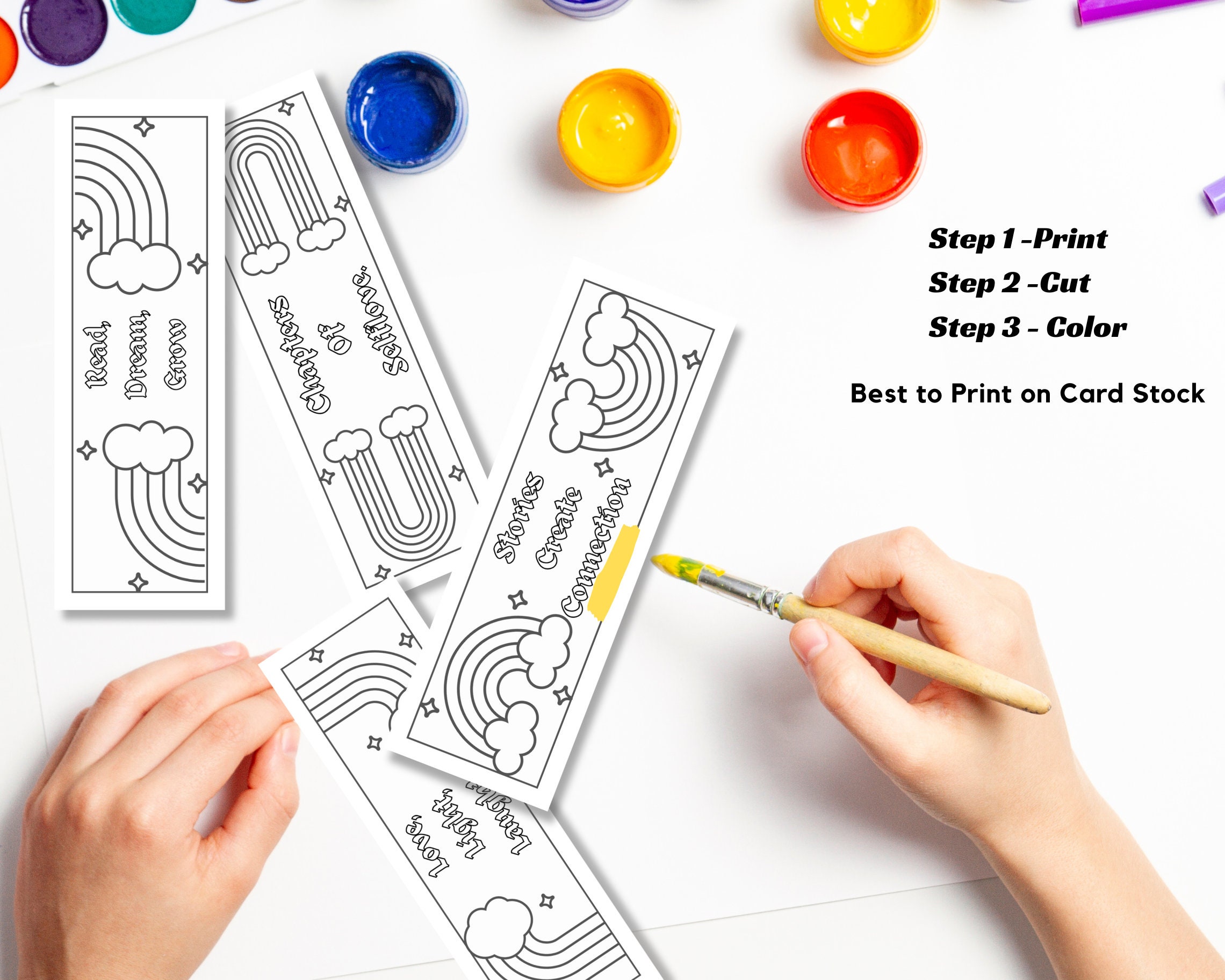 Printable Coloring Bookmarks, Reading Quotes Bookmarks, Kids Coloring ...