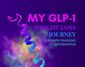 2024 Downloadable and Printable GLP-1 Usage and Weight Tracking Journal ...