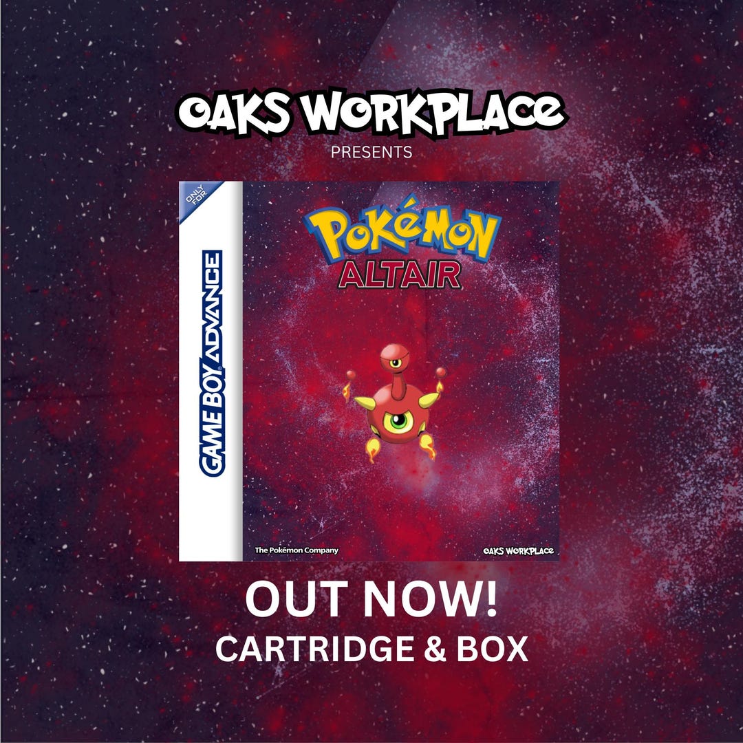 Pokemon Altair Rom for GBA, Cartridge and Box - Etsy