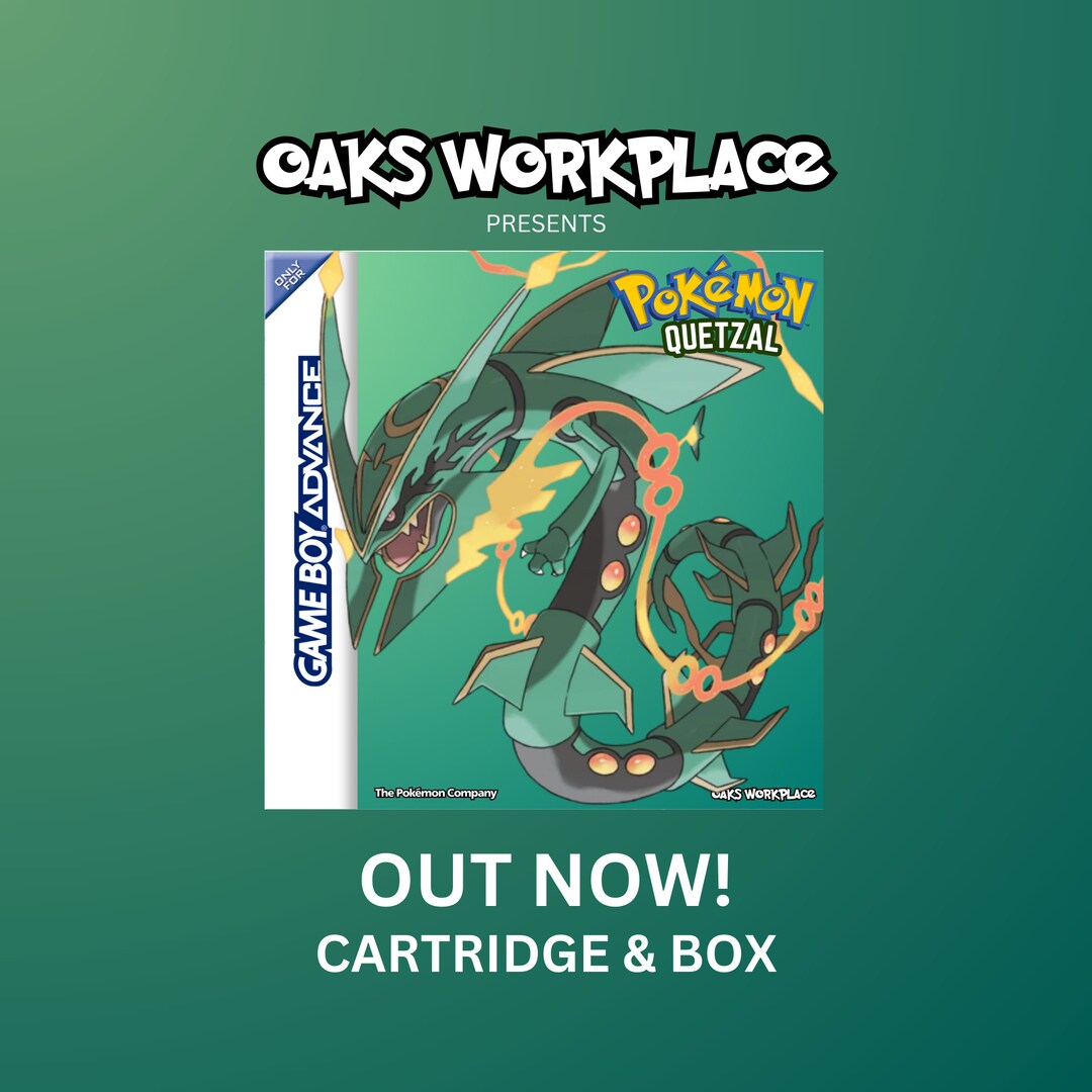 Pokemon Quetzal Rom for GBA, Cartridge and Box - PRE-ORDER - Etsy