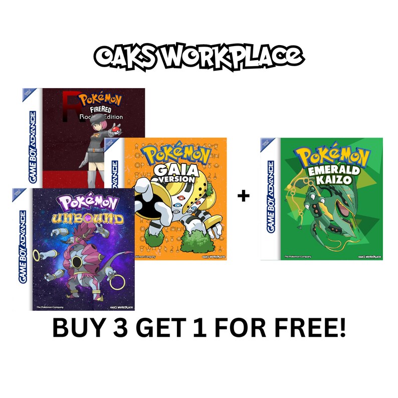 Pokemon Amalga Magenta Rom for GBA, Cartridge and Box - Etsy