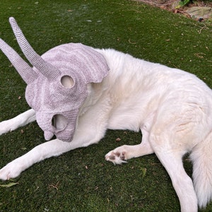 Chomp- Triceratops Skull Crochet Pattern - Etsy