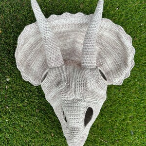 Chomp- Triceratops Skull Crochet Pattern - Etsy