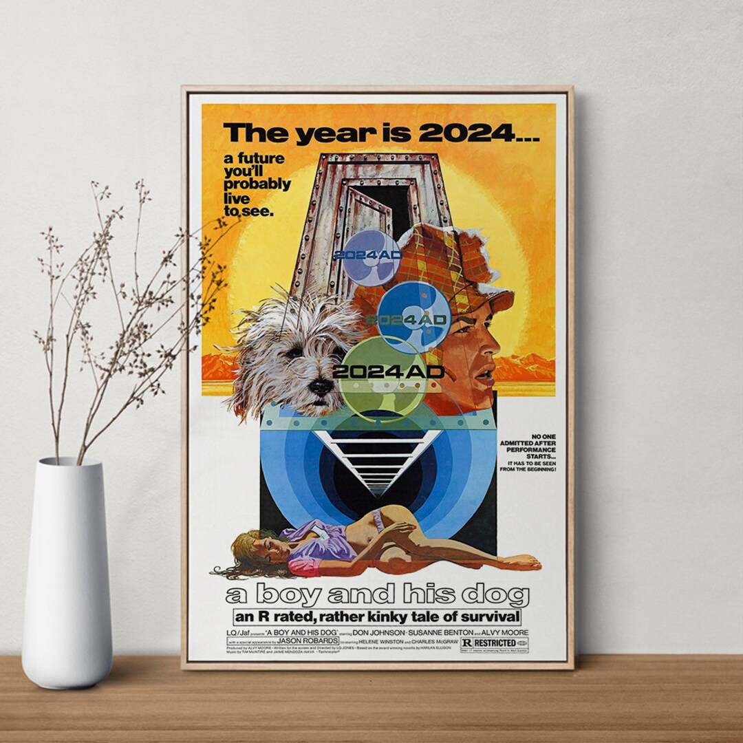 A Boy and His Dog Retro Movie Poster, Movie Wall Art, Canvas Poster ...