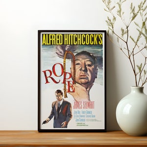 Rope Retro Movie Poster, Movie Wall Art, Canvas Poster Printing, Custom ...