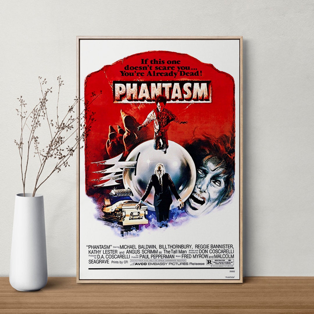Phantasm 1979 Retro Movie Poster, Movie Wall Art, Canvas Poster ...