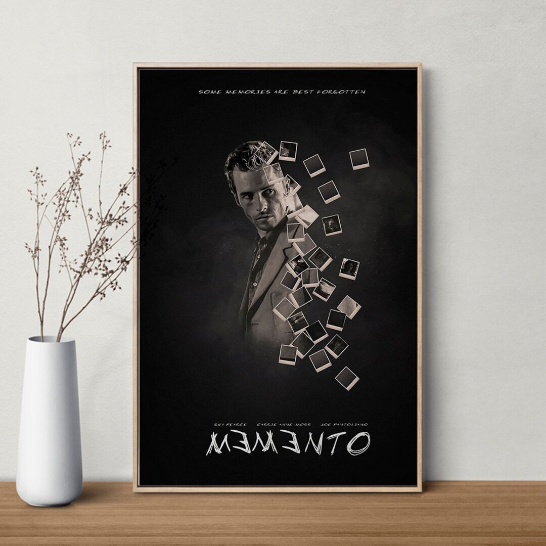 Memento Retro Movie Poster, Movie Wall Art, Canvas Poster Printing ...