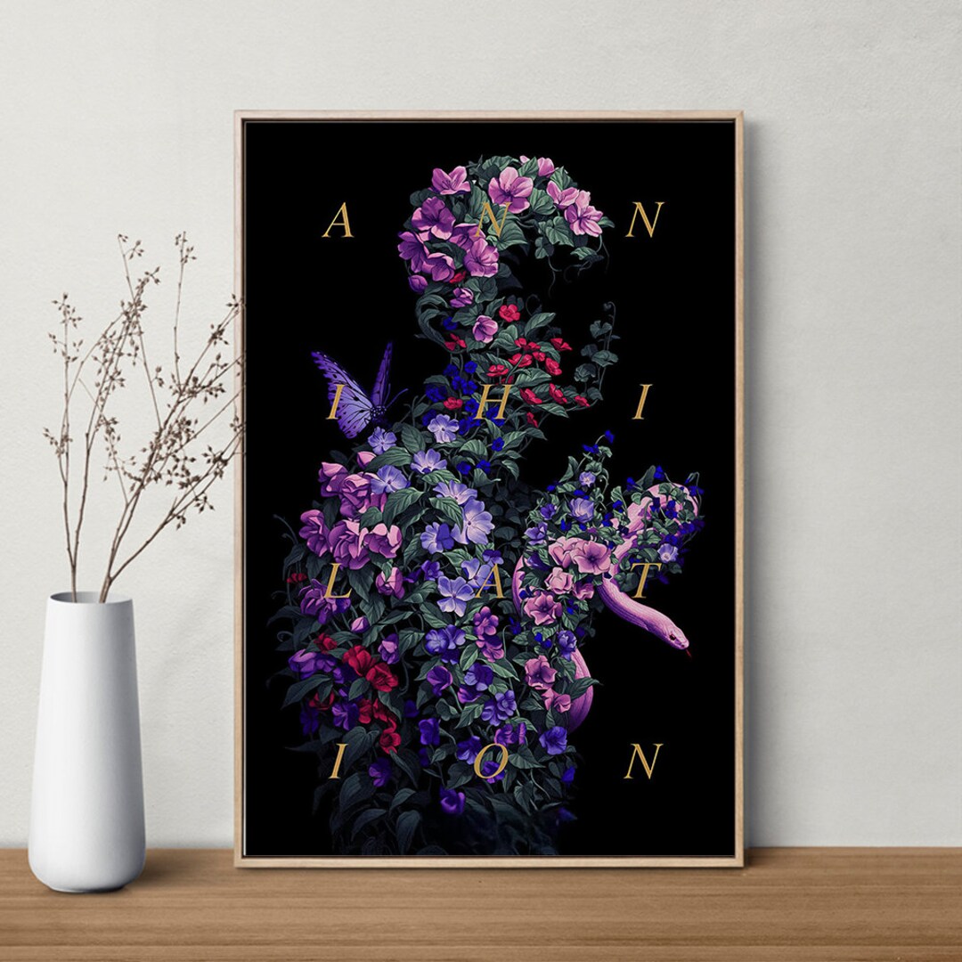Annihilation Retro Movie Poster, Movie Wall Art, Canvas Poster Printing ...