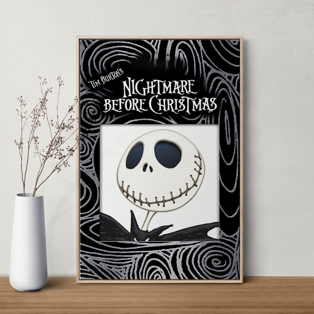The Nightmare Before Christmas Movie Poster, Movie Wall Art, Canvas ...