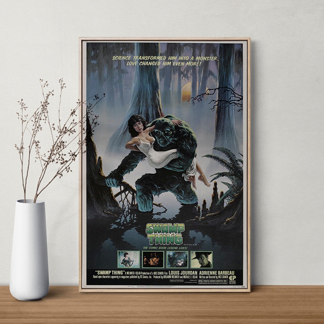 Swamp Thing 1982 Retro Movie Poster, Movie Wall Art, Canvas Poster ...