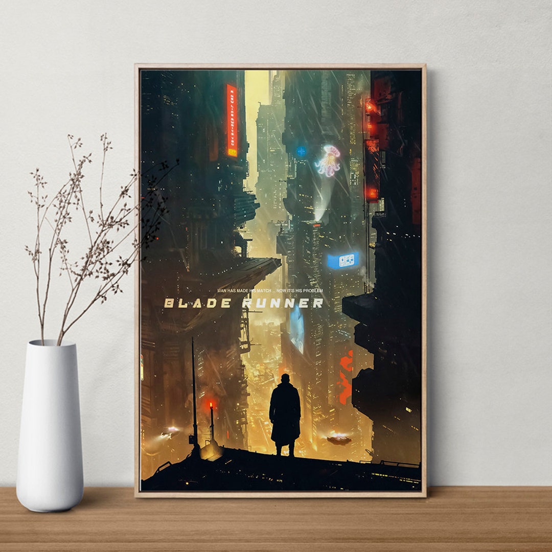 Blade Runner Retro Movie Poster, Movie Wall Art, Canvas Poster Printing ...