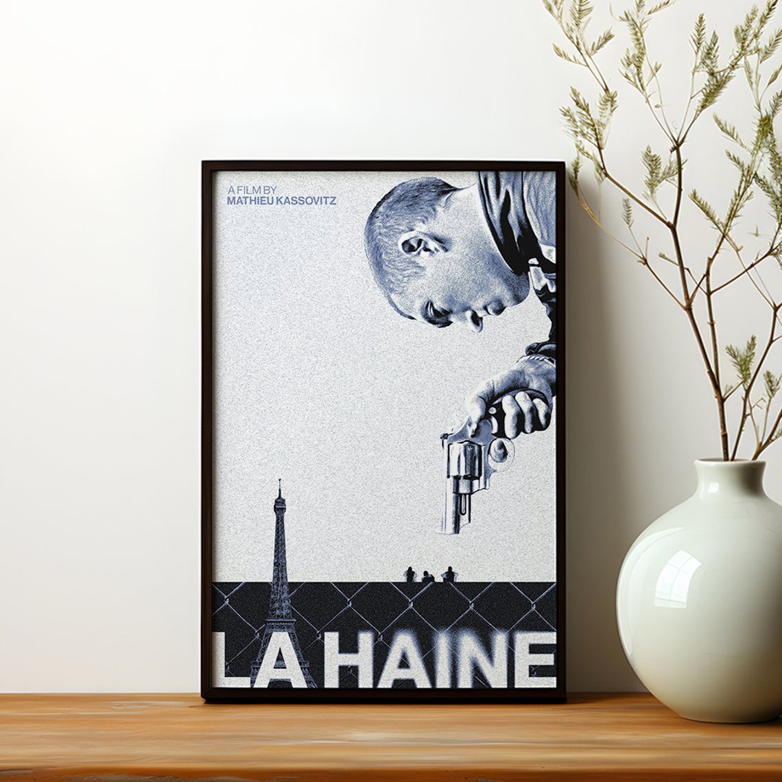 La Haine Retro Movie Poster, Movie Wall Art, Canvas Poster Printing ...