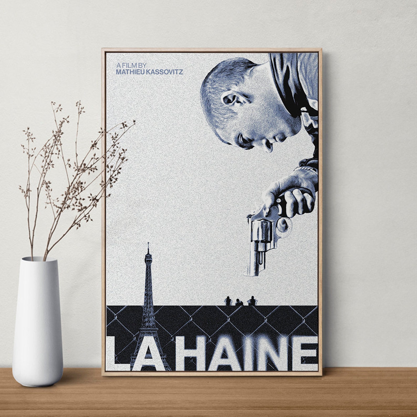 La Haine Retro Movie Poster, Movie Wall Art, Canvas Poster Printing ...
