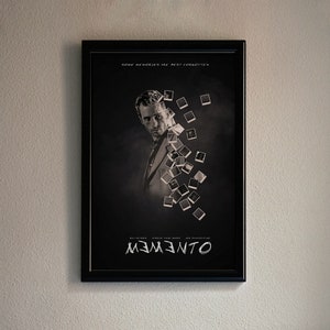 Memento Retro Movie Poster, Movie Wall Art, Canvas Poster Printing ...