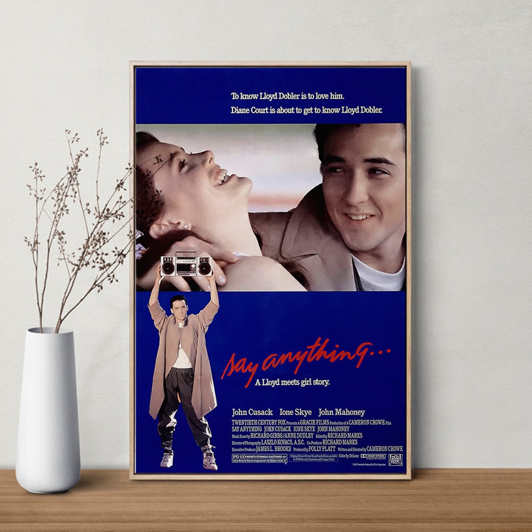 Say Anything Retro Movie Poster, Movie Wall Art, Canvas Poster Printing ...